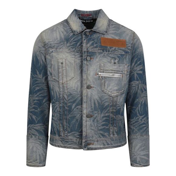 Palm Angels | Jackets & Coats | Palm Angels Palms Denim Jacket Blue ...